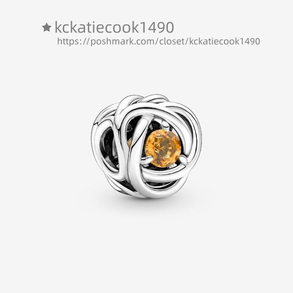 Pandora | Jewelry | Pandora November Honey Eternity Circle Charmpendant ...